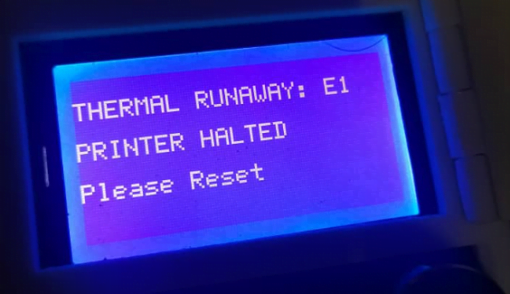 How to solve Heating Failed: E1 Printer Halted , Thermal Runaway: E1 ...