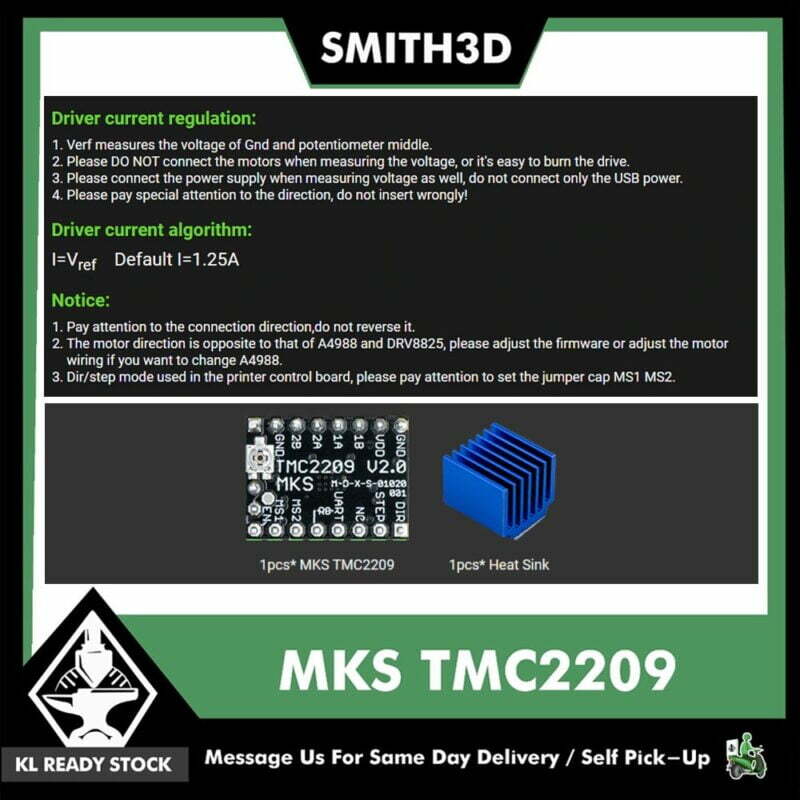 TMC2209 Stepper Motor Driver for MKS and LERDGE Series - Precision Control and Quiet Operation ...