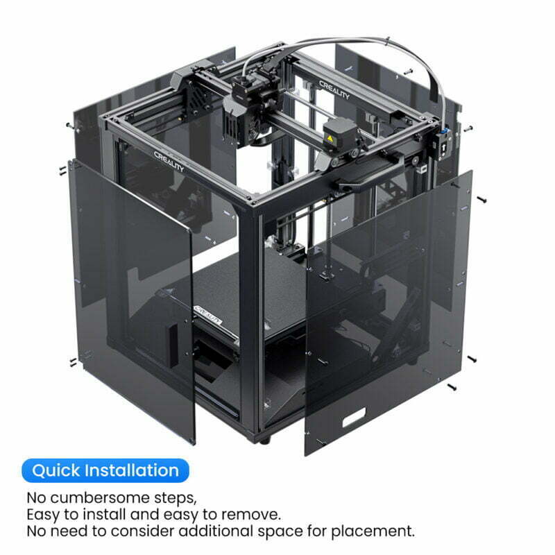 Creality Acrylic Enclosure for Ender-5 S1 3D Printer - Durable and ...