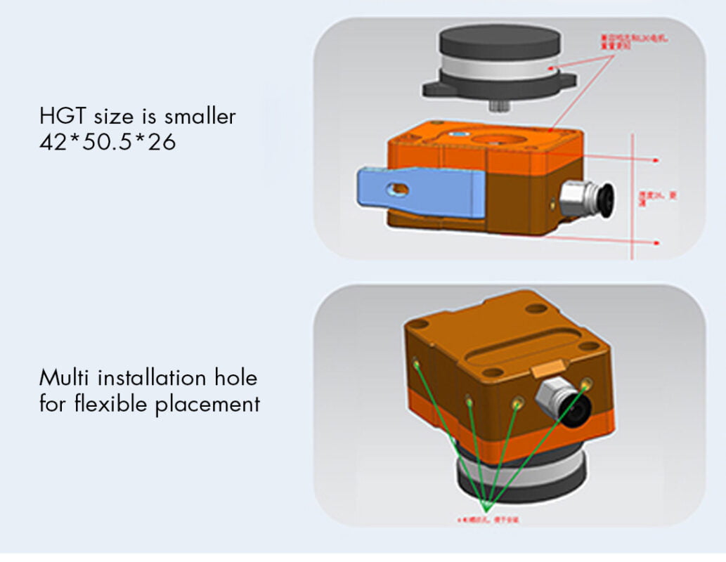 Haldis 3D HGT Extruder Integrated Dual Gear Feeder | Smith3D Malaysia