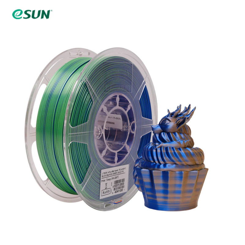 eSUN Tri Color ePLA Silk Mystic 1.75mm 3D Filament 1KG Three Colors ...