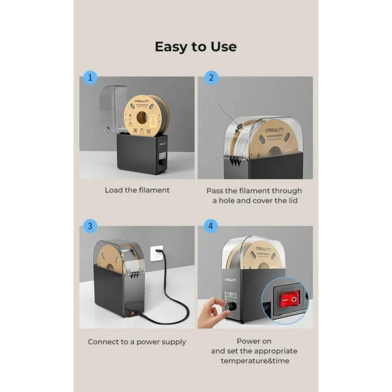 Creality Filament Dryer Box 2.0 - Spool Holder & Filament Storage Box ...