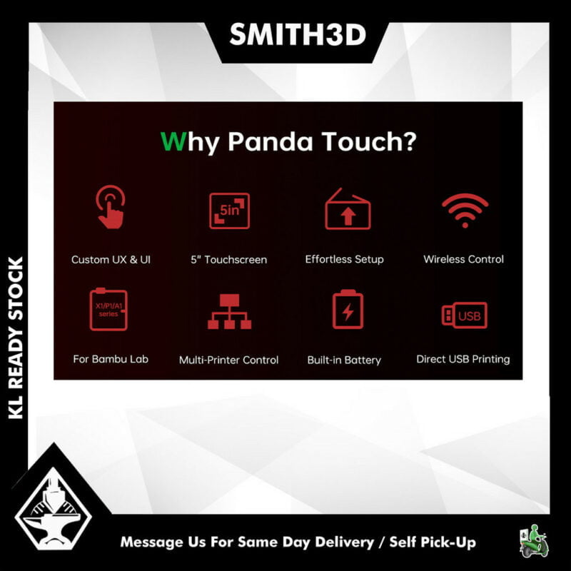 BIGTREETECH Panda Touch V1.0, 5" Interactive Display for Multi-Printer ...