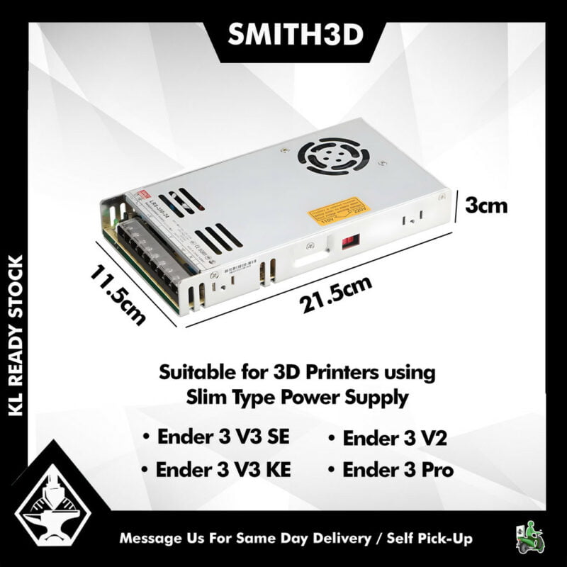 Switching Slim Power Supply 24V 350W 14A for Ender 3 V3 SE/KE, V2, Pro ...