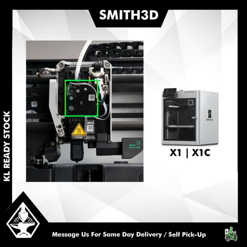 Bambu Lab X1 Hardened Steel Extruder - Replacement for X1 & X1C, 3D ...