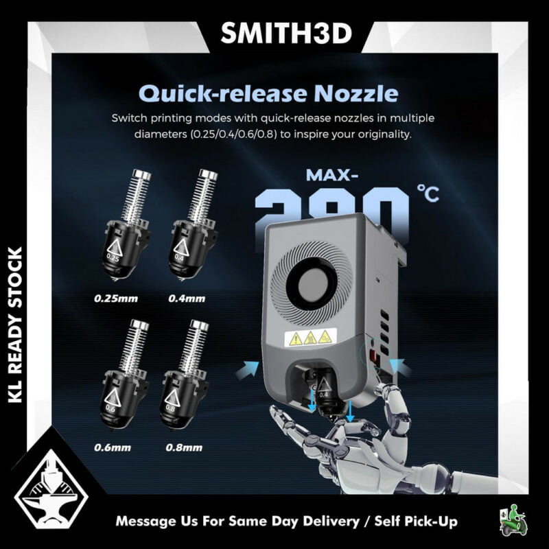 FLASHFORGE Adventurer 5M & 5M Pro Nozzle Assembly - Original ...