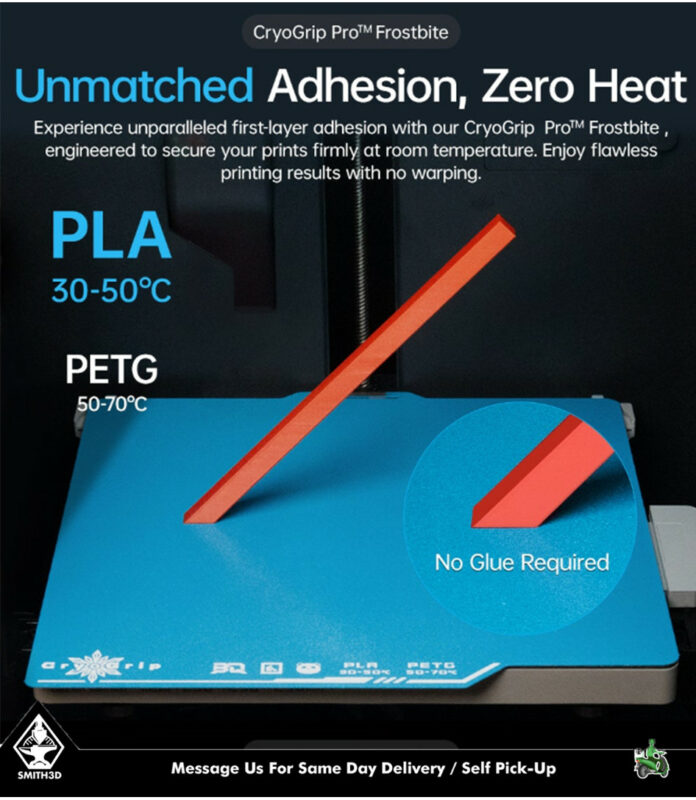 BIQU CryoGrip Pro Build Plate for Bambu Lab A1 Series / P1 / X1 / H2D ...