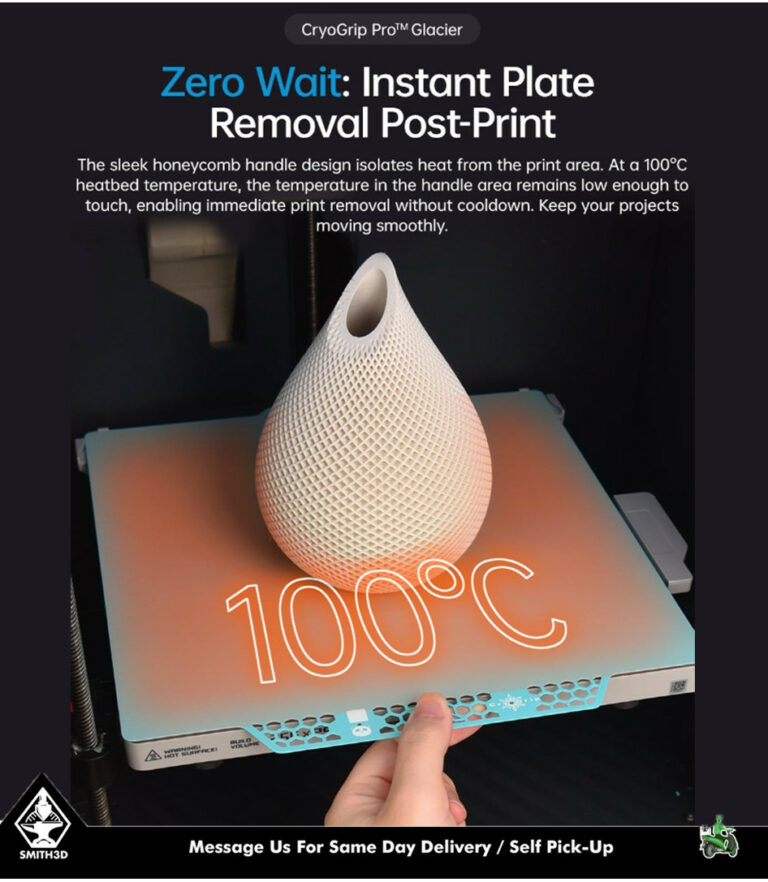 BIQU CryoGrip Pro Build Plate for Bambu Lab A1 / P1 / X1, Bed Plate for ...